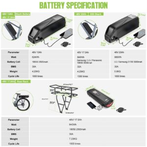 BAFANG 48V 500W Front Hub Motor Electric Bike Conversion Kit for 26 inch Wheel Drive Engine with DM03 LCD Display Without Battery and Charger