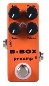 ymuze moskyaudio mini b-box preamp pedal electric guitar effect with overdrive function