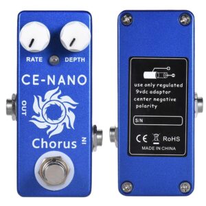 YMUZE Moskyaudio Mini CE-NANO Chorus Effect Pedal Creating Some Fresh and Extensive Chorus Effects