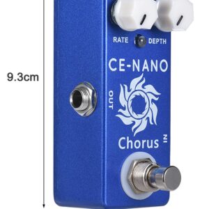 YMUZE Moskyaudio Mini CE-NANO Chorus Effect Pedal Creating Some Fresh and Extensive Chorus Effects