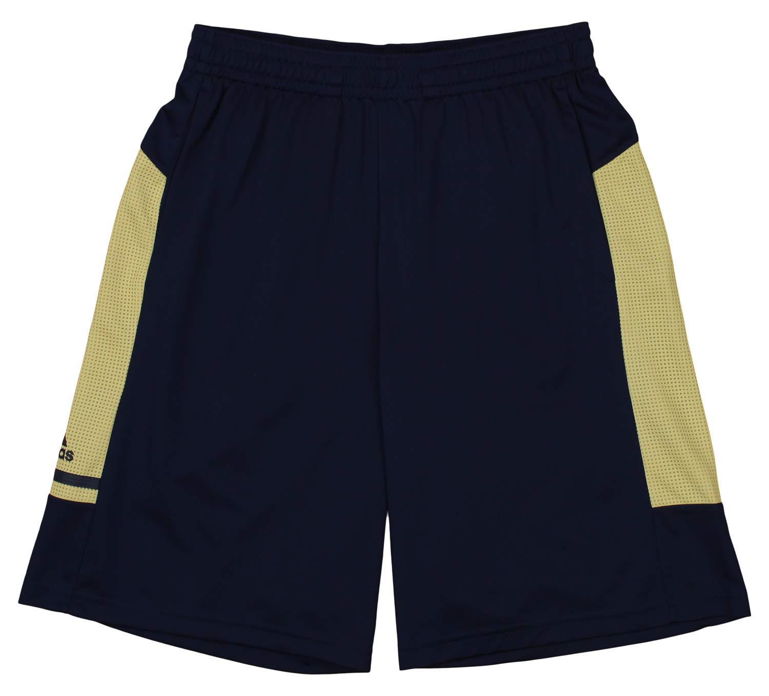 adidas Game Built Player Climalite Short with Pockets, Collegiate Navy- Sand X-Small