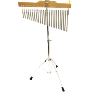 luvay 25-bar chimes percussion instruments with mounting stand and stick