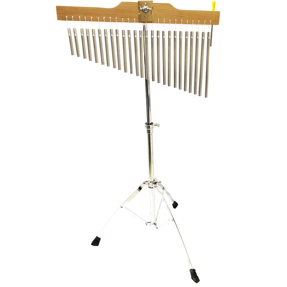 Luvay 25-Bar Chimes Percussion Instruments with Mounting Stand and Stick