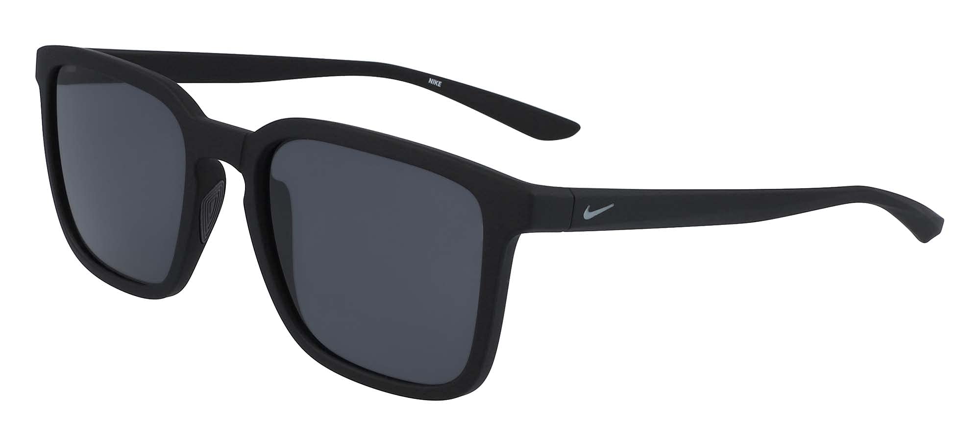 Nike EV1195-001 Circuit Sunglasses Matte Black Frame Color, Dark Grey Lens Tint, 55/20/145