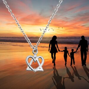 BEKECH Adoption Jewelry Adoption Gift Adoption Heart Pendant Necklace Adoptive Mom Jewelry Foster Mom Gift Stepmom Gift (Adoption necklace)