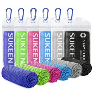 sukeen cooling towel (40"x12") bulk ice towel,soft breathable chilly towel,microfiber towel for yoga,sport,running,gym,workout,camping,fitness,workout & more activities