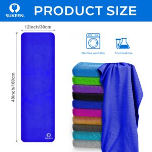 Sukeen Cooling Towel (40"x12") Bulk Ice Towel,Soft Breathable Chilly Towel,Microfiber Towel for Yoga,Sport,Running,Gym,Workout,Camping,Fitness,Workout & More Activities