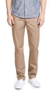 rvca mens the weekend stretch chino casual pants, dark khaki, 34 us