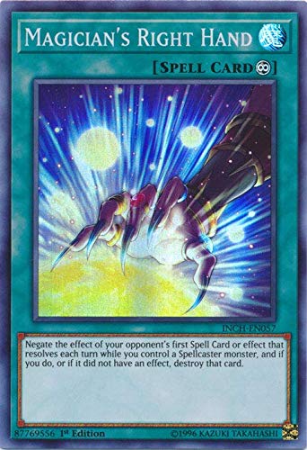 Yu-Gi-Oh! - Magician's Right Hand - INCH-EN057 - Super Rare - 1st Edition - Infinity Chasers