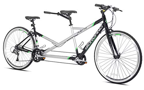 Giordano 700c Duetto Tandem Road Bike, Silver, Medium Large, (92700)