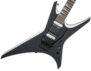 jackson js series warrior js32, amaranth fingerboard, black with white bevels electric guitar