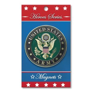 allied products heroes series army medallion small magnet - 2.5" diameter