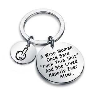 tgbje divorce gift a wise woman said she lived happily ever after female empowerment gift best friends gift (f this shit)