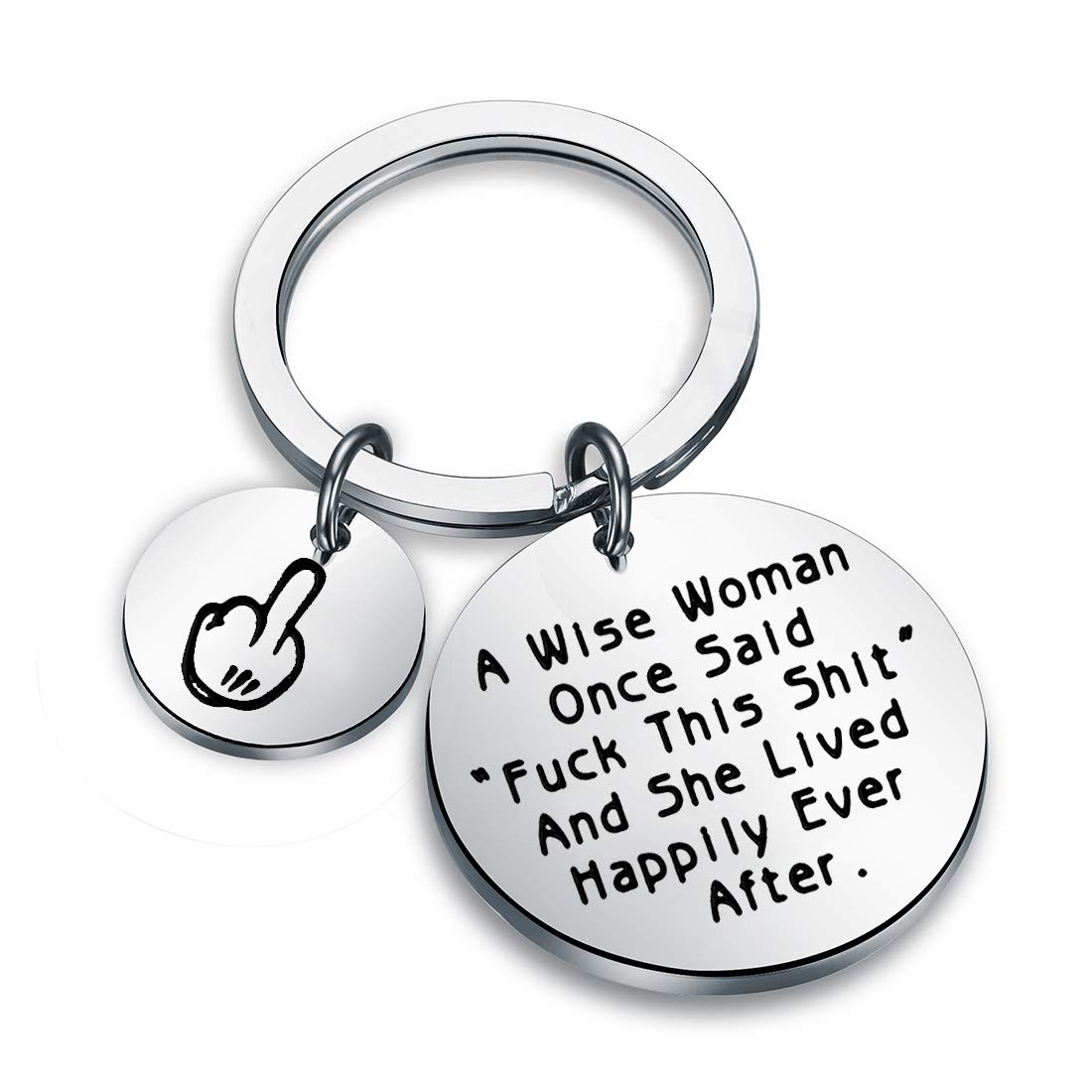 TGBJE Divorce Gift A Wise Woman Said She Lived Happily Ever After Female Empowerment Gift Best Friends Gift (F This Shit)