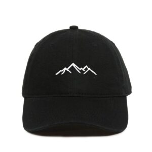 dsgn by dna mountain outdoors baseball cap embroidered cotton adjustable dad hat black