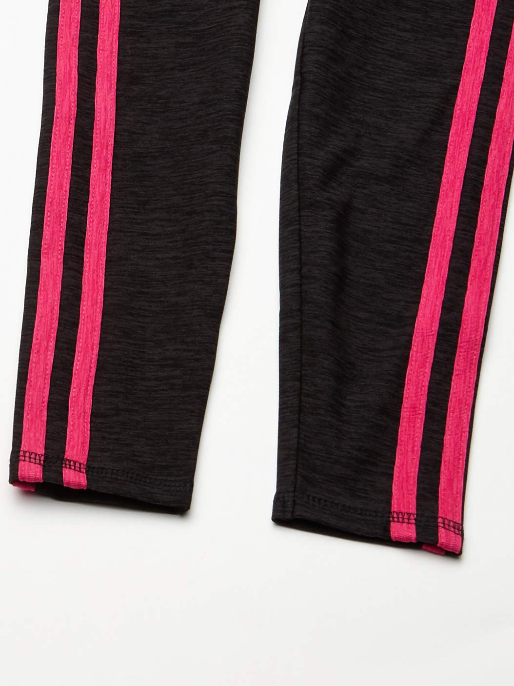 adidas Girls' Big Active Sports Athletic Legging Tight, D2M Melange Adi Black Heather/Bold Blue, Medium