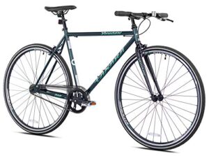 takara yuugen single speed flat bar fixie road bike, 700c, medium, green