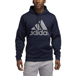 adidas mens activewear fitness hoodie navy s