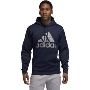 adidas Mens Activewear Fitness Hoodie Navy S