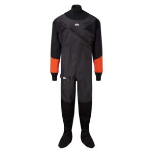 gill dry suit - fully taped & waterproof ideal for watersports such as dinghy, sailing, kayaking & paddleboard (black, m)