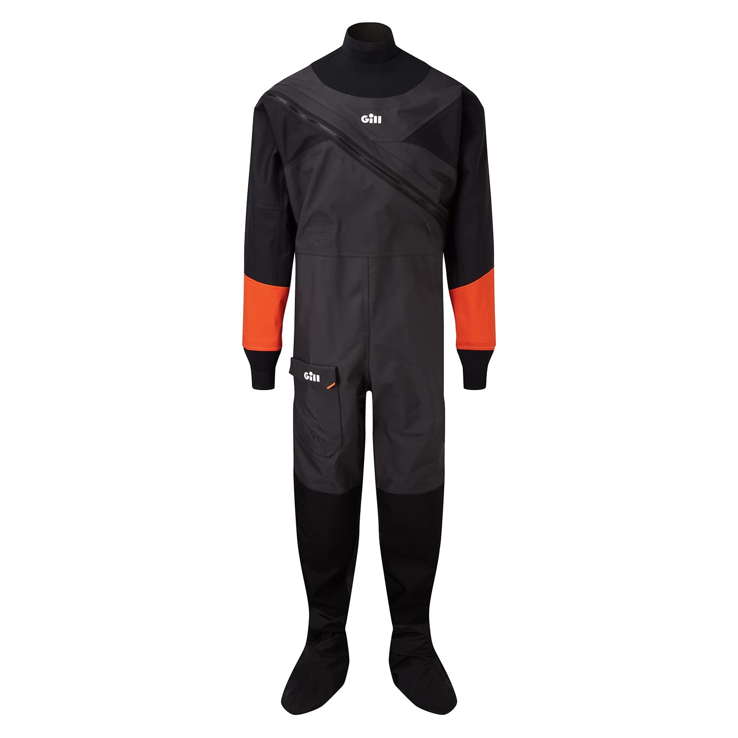 Gill Dry suit - Fully Taped & Waterproof Ideal for Watersports such as Dinghy, Sailing, Kayaking & Paddleboard (Black, M)