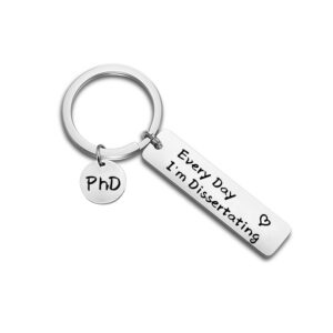 tgbje phd gift phd student gift every day i'm dissertating keychain dissertation gift graduate student gift (i'm dissertating)