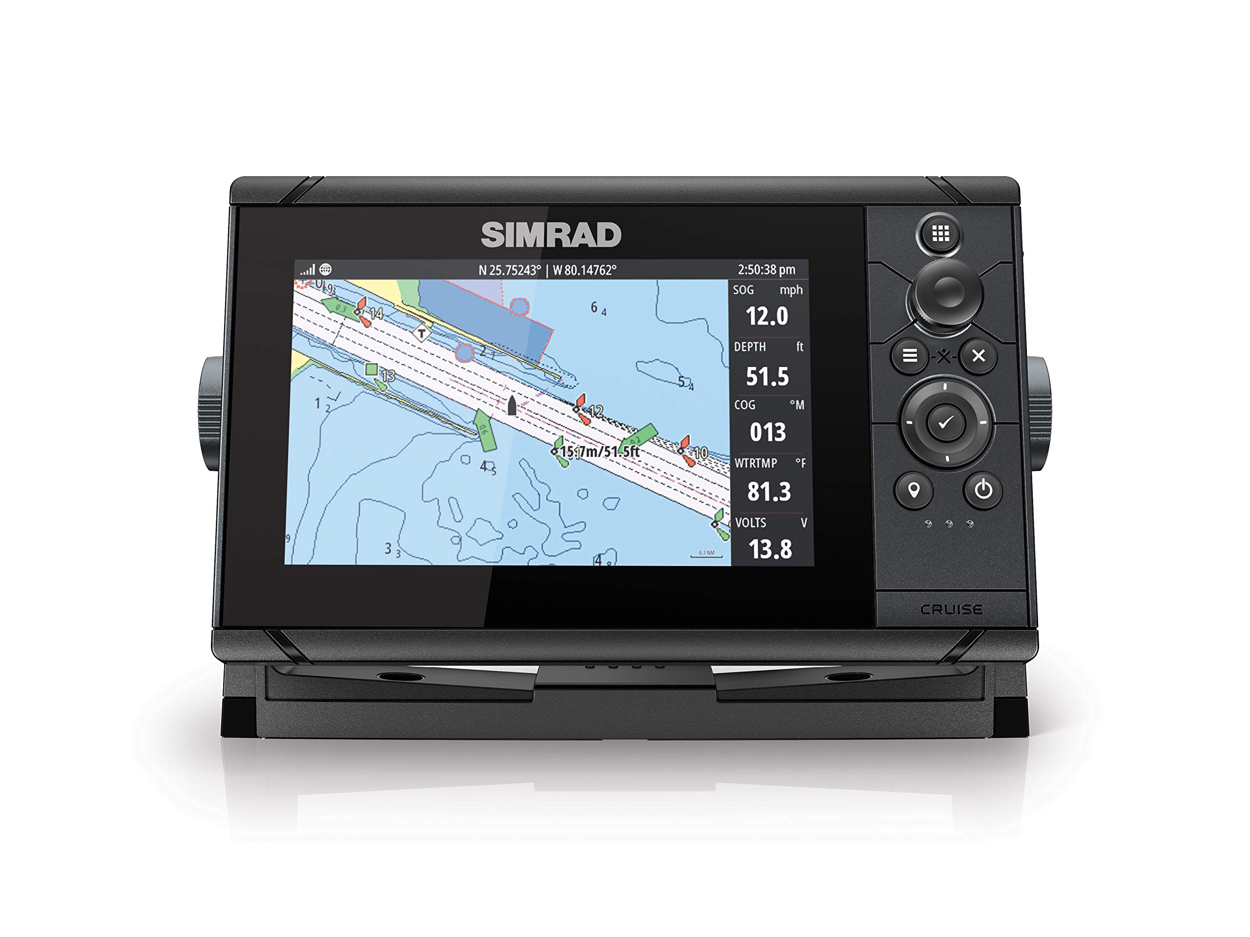 Simrad Cruise 7-7-inch GPS Chartplotter with 83/200 Transducer, Preloaded C-MAP US Coastal Maps