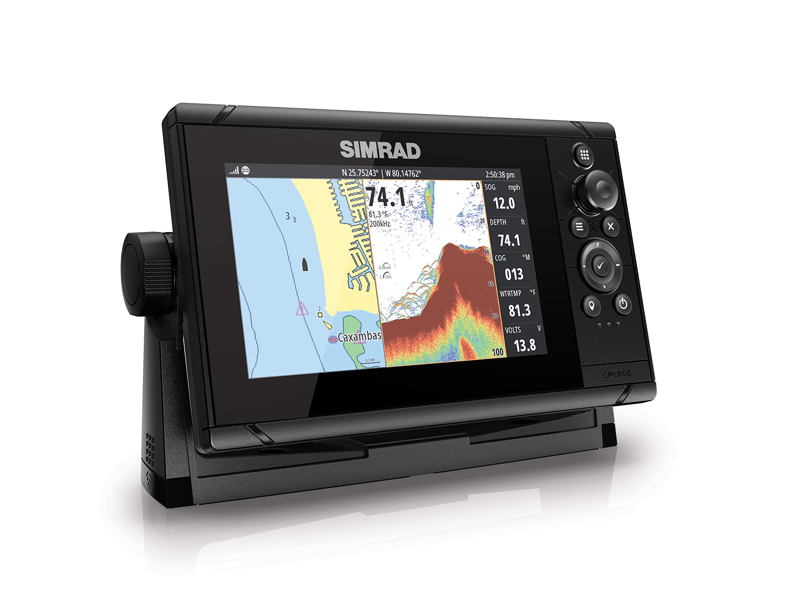 Simrad Cruise 7-7-inch GPS Chartplotter with 83/200 Transducer, Preloaded C-MAP US Coastal Maps