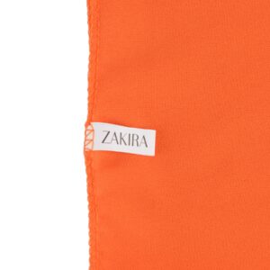 ZAKIRA Chiffon Scarf Sheer Wrap for Women (Orange)