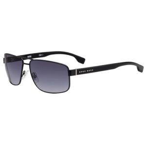 boss by hugo boss men's boss 1035/s pilot sunglasses, matte black, 64mm, 15mm