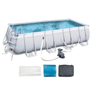 Bestway 18ft x 108in Above Ground Pool Set w/Ladder, Pump & Cartridges (2 Pack)