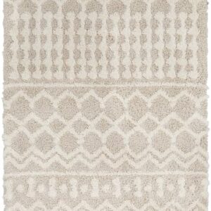 Livabliss Hapsburg Moroccan Shag Area Rug, 5'3" x 7'3", Beige