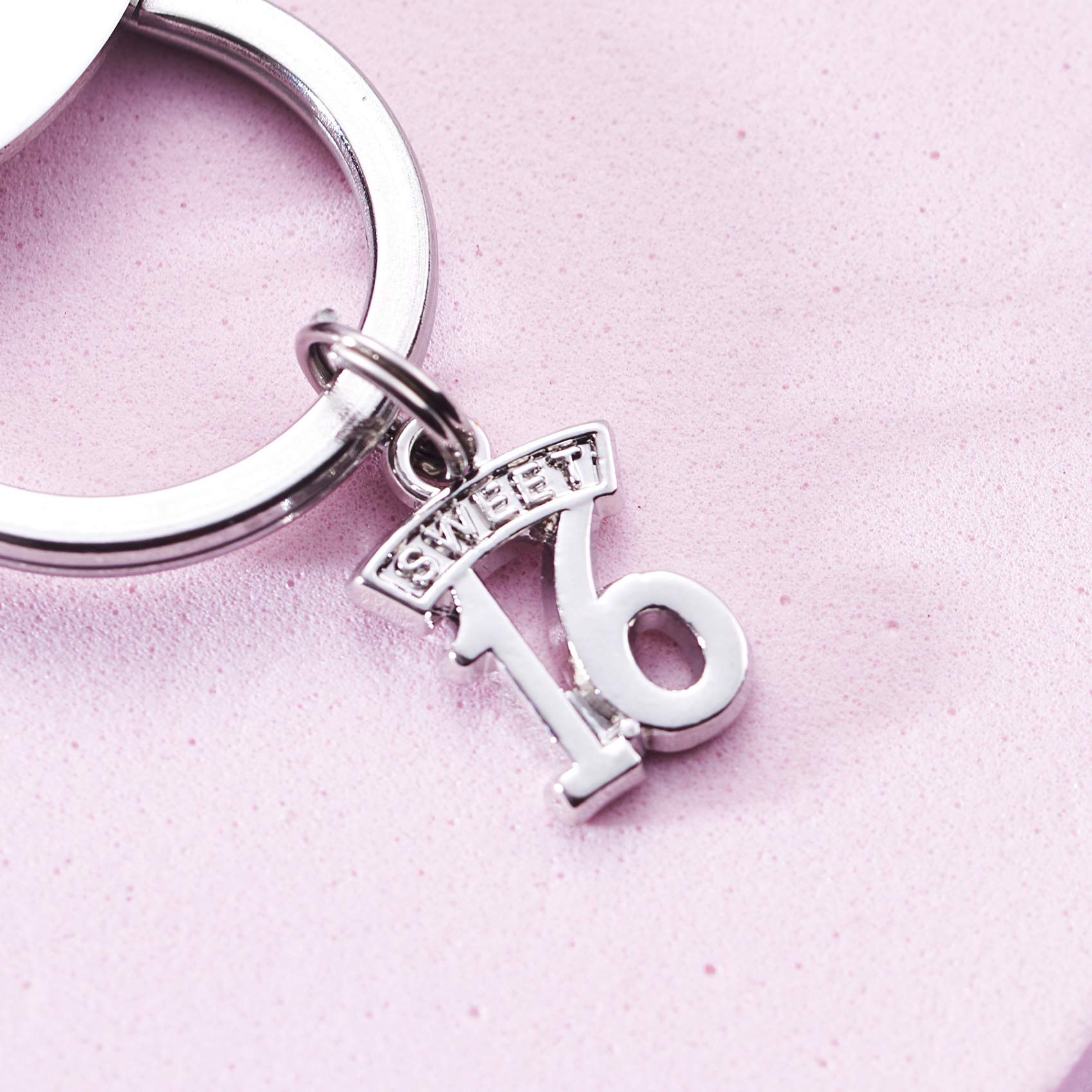 Birthday Gift Happy Birthday Keychain, 10th 12th 13th 16th 30th, Stainless Steel Birthday Key Ring Gift Women, Men, Friends Family (16th You are Braver Than You Believed)