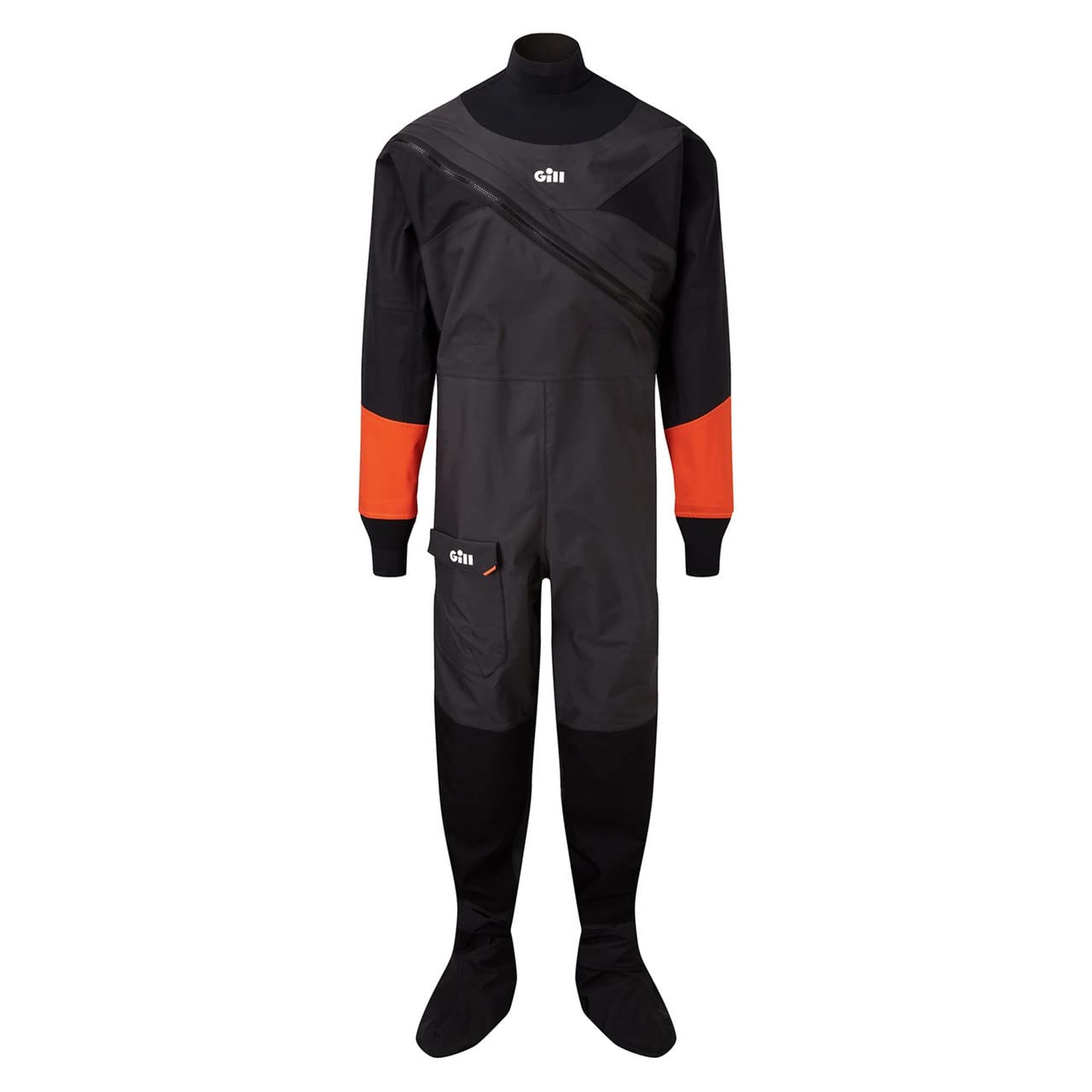 Gill Dry suit - Fully Taped & Waterproof Ideal for Watersports such as Dinghy, Sailing, Kayaking & Paddleboard (Black, S)