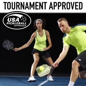 Franklin Sports X-26 Indoor Pickleballs - Indoor Court Pickleball Balls - USA Pickleball (USAPA) Approved Tournament Pickleballs - 12 Pack Inside Pickleballs - Lime Green