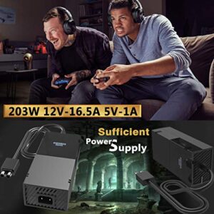 Power Brick Compatible with Xbox One Power Supply Brick for Xbox One, KSW KINGDO Power Supply for Microsoft Xbox one [Sole Newest Quietest Version]