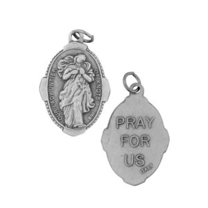 1" saint and holy subject medal with prayer card | over 25 different saints | durable and detailed charm | pendant medal carded with prayer | our lady undoer of knots