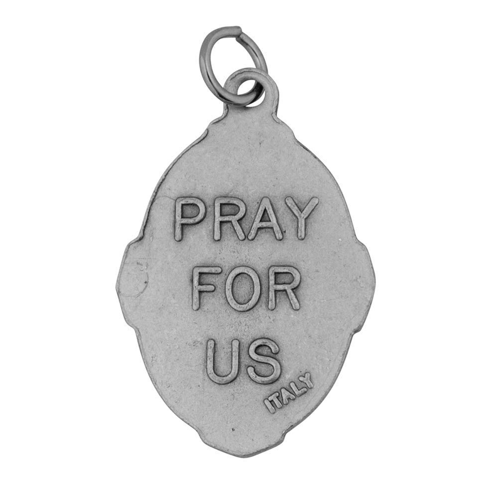 1" Saint Agnes Medal with Prayer Card | Durable and Detailed Charm | Pendant Medal Carded with Prayer | Christian Jewelry