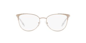 a|x armani exchange women's ax1034 cat eye prescription eyeglass frames, rose gold/demo lens, 52 mm