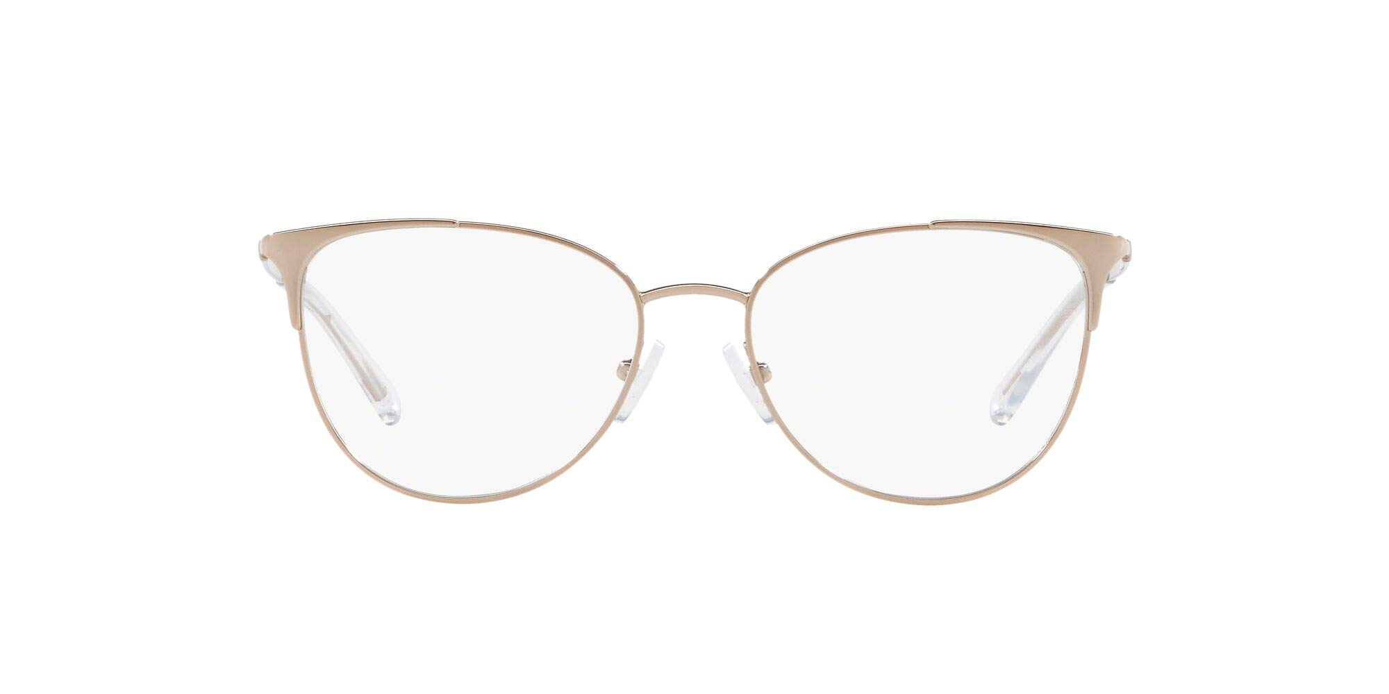 A|X ARMANI EXCHANGE Women's AX1034 Cat Eye Prescription Eyeglass Frames, Rose Gold/Demo Lens, 52 mm