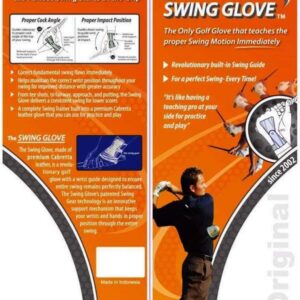 Swing Glove Men's Right Golf Training Aid/Play for Left Handed Golfers: S~XXL [Original Patent] (L)