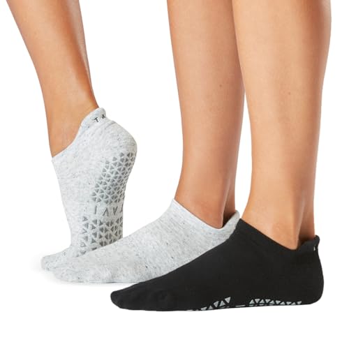 TAVI Women’s Savvy Grip Socks, Multi-Pack - Pilates Socks with Grips for Women, Slipper Socks for Pilates, Yoga, and Ballet