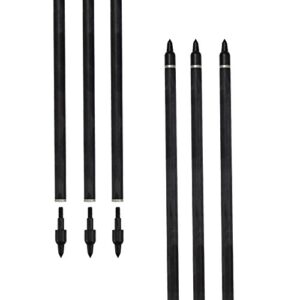 NIKA ARCHERY 16" Crossbow Bolts Mix Carbon Arrows Moon Nock with 4 Inch Vane for Target Hunting Outdoor Sport 12 Pack