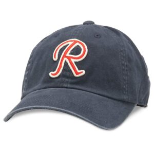 american needle archive milb baseball dad hat, seattle rainiers, navy