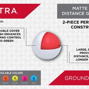 Zero Friction Super Sleeve, 7 Matte Finish Golf Balls Value Pack, Multicolor