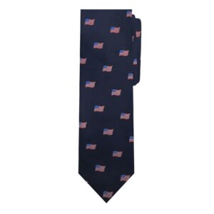 jacob alexander men's woven american flags usa navy neck tie - regular