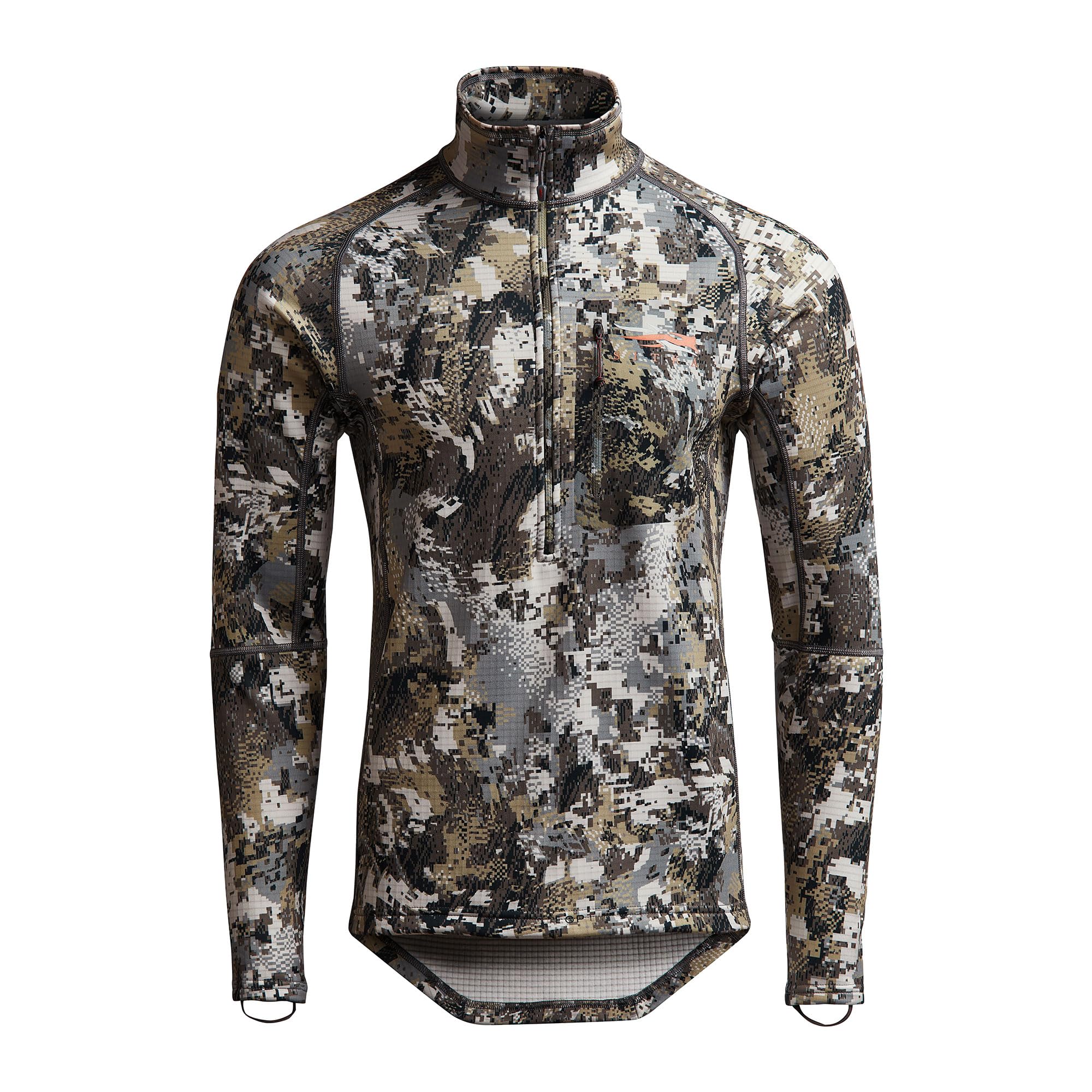 Sitka Men's Heavyweight Zip-T Hunting Standard Fit Shirt, Optifade Elevated II, X-Large