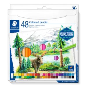 staedtler colored pencils, premium art set, 48 assorted colors, 146c c48