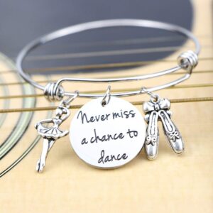 Awegift Personalized Dance Bracelets Dance is the hidden language of the soul (Never miss a chance to dance)