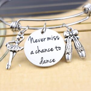 Awegift Personalized Dance Bracelets Dance is the hidden language of the soul (Never miss a chance to dance)